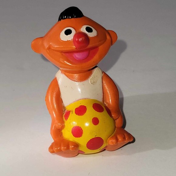 Toys | Sesame Street Baby Ernie Holding A Ball Figurine | Poshmark